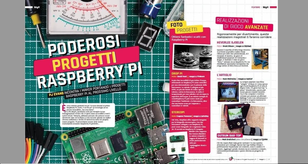 MagPi In Italiano! Numero 86: Poderosi Progetti Raspberry Pi ...