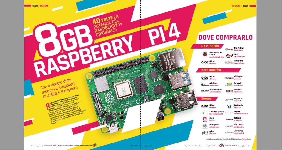 MagPi in italiano! Numero 94: Raspberry Pi 4 8GB - RaspberryItaly